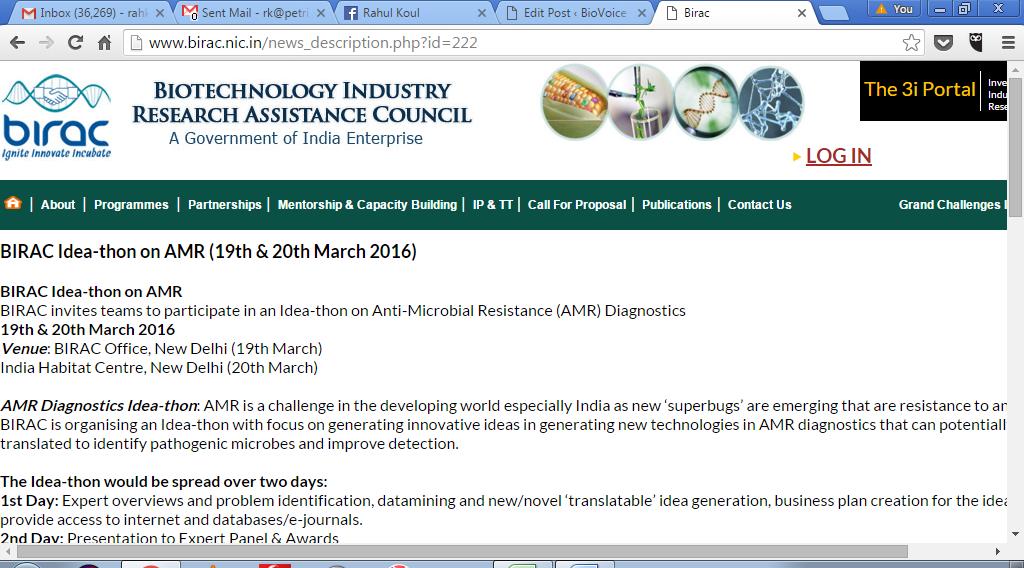 BIRAC AMR - BioVoiceNews