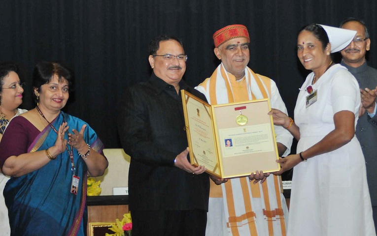 Health Minister confers 'Florence Nightingale Awards' to 35 nurses ...